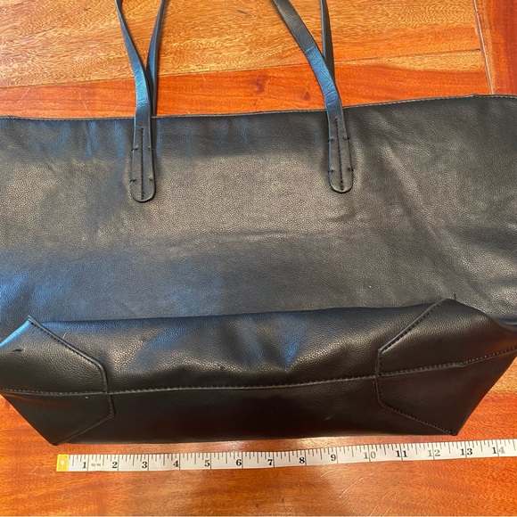 Bags | Bcbg Purse Tote With Black Leather | Poshmark